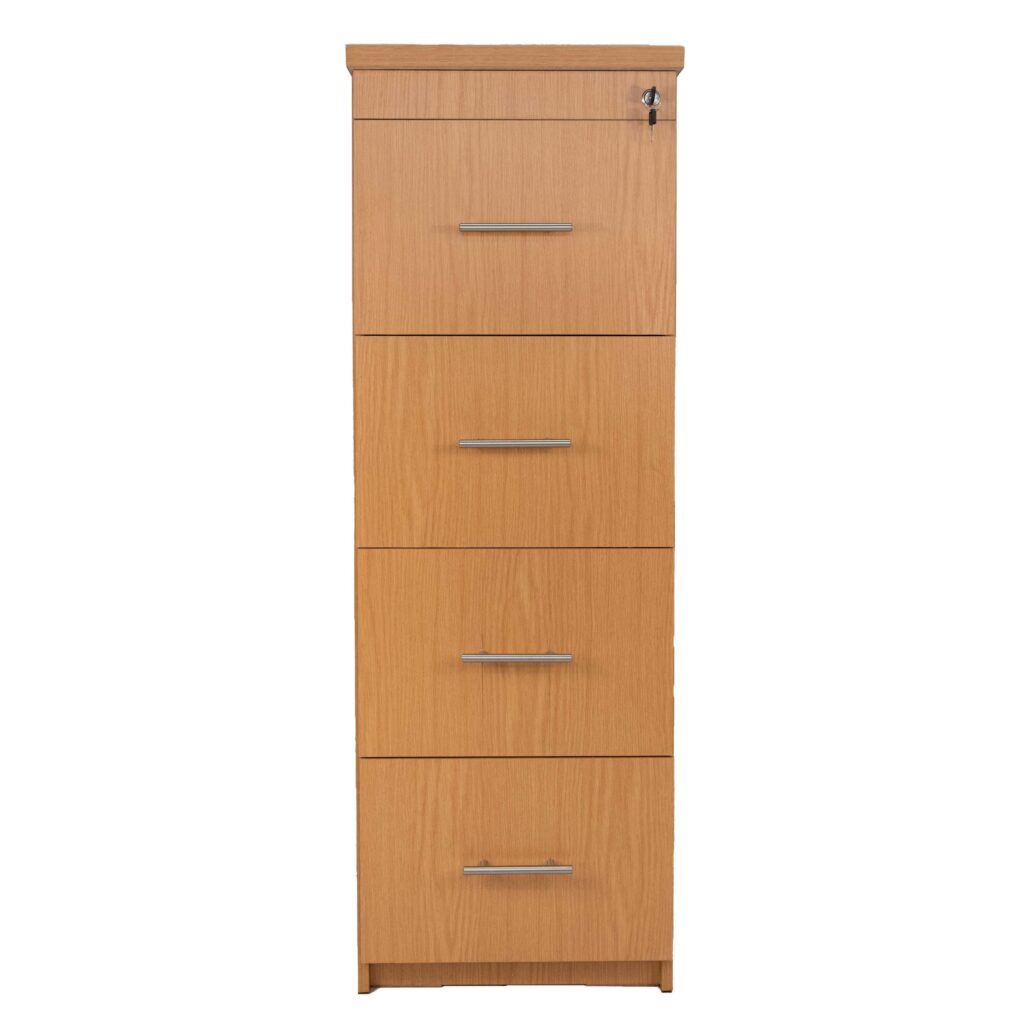 4 Drawer Wooden Filing Cabinet – Spark Office Furniture